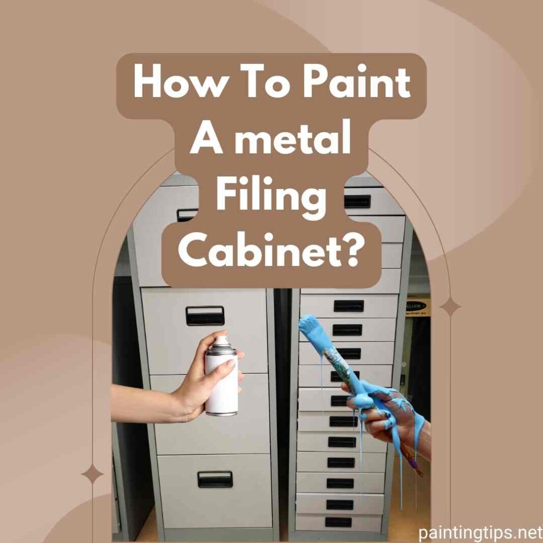 How to Paint a Metal Filing Cabinet: Spray and Roller - Painting Tips