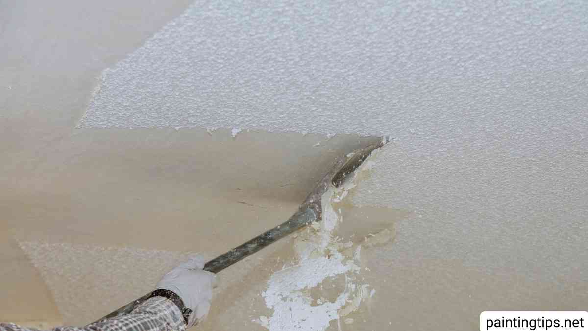 How to Remove a Textured Ceiling Step by Step - Painting Tips