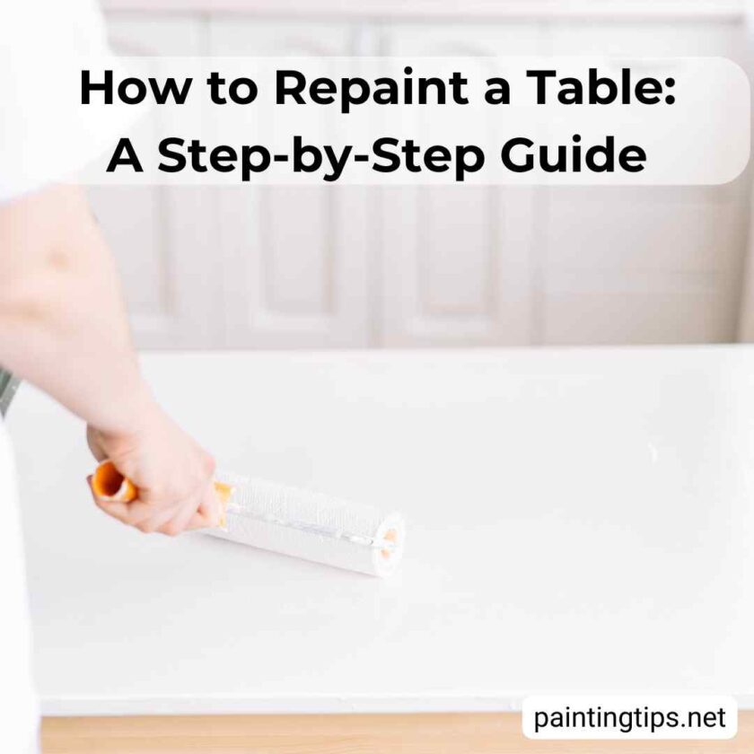 How to Paint a Wooden Dining Table Easily - Painting Tips