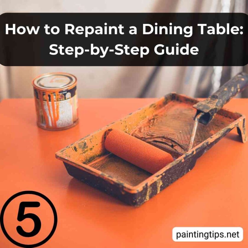 How to Paint a Wooden Dining Table Easily - Painting Tips