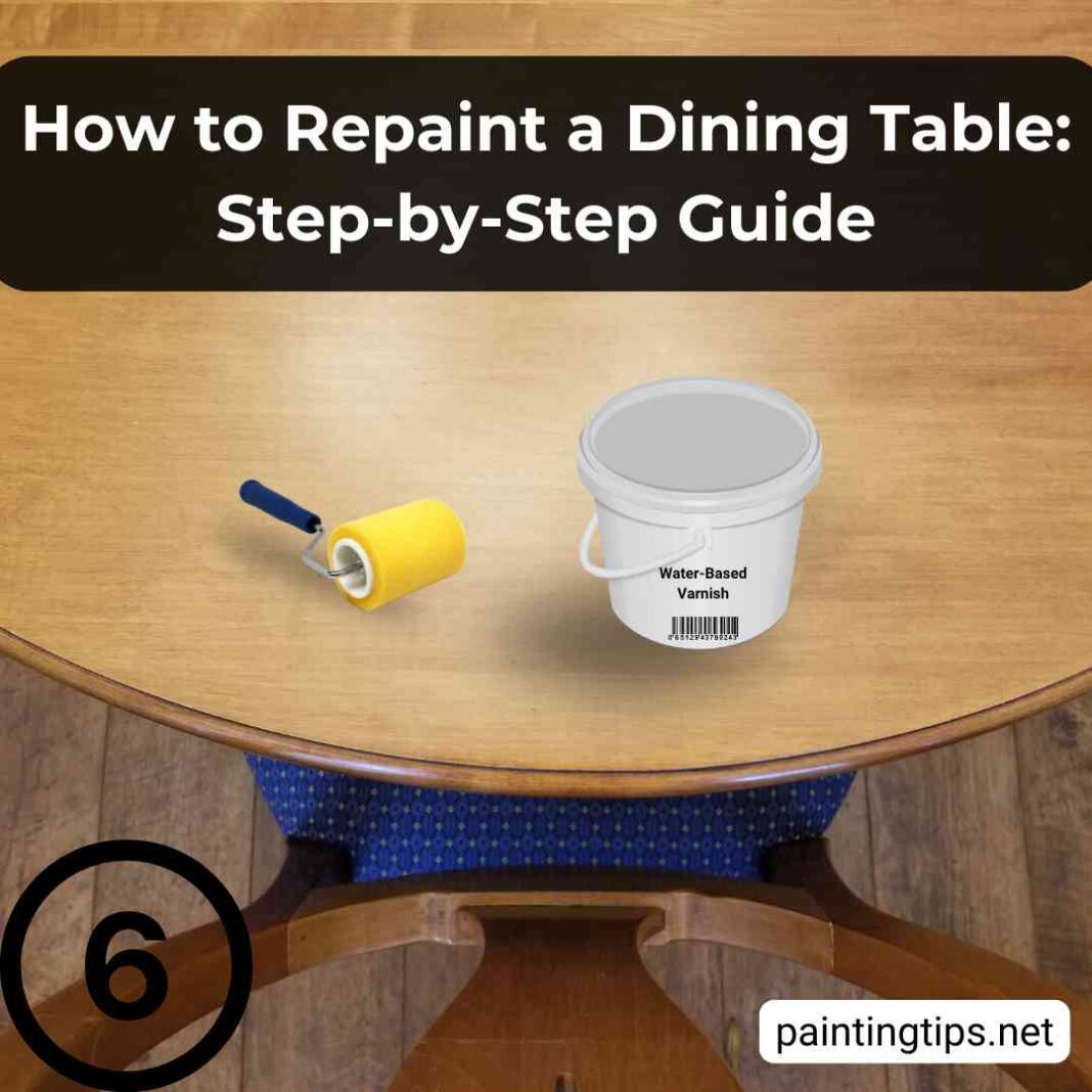 How to Paint a Wooden Dining Table Easily - Painting Tips