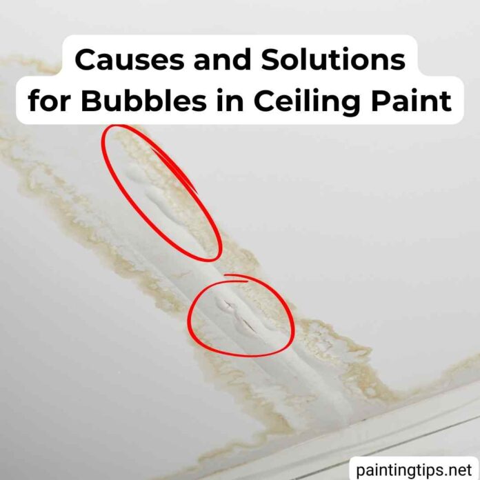 Causes and Solutions for Ceiling Paint Bubbles - Painting Tips