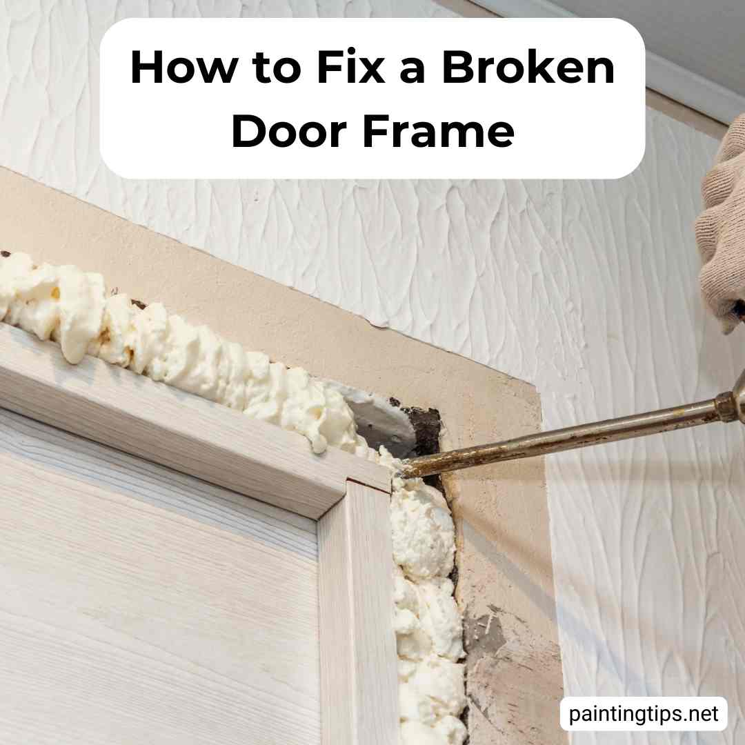 4 Ways to Fix a Broken Door Frame - Painting Tips