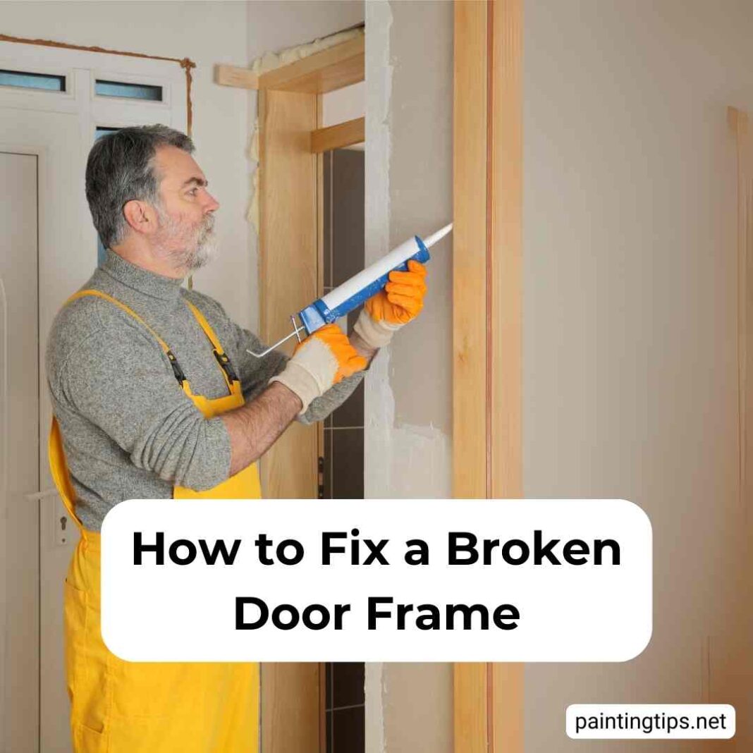 4 Ways to Fix a Broken Door Frame - Painting Tips