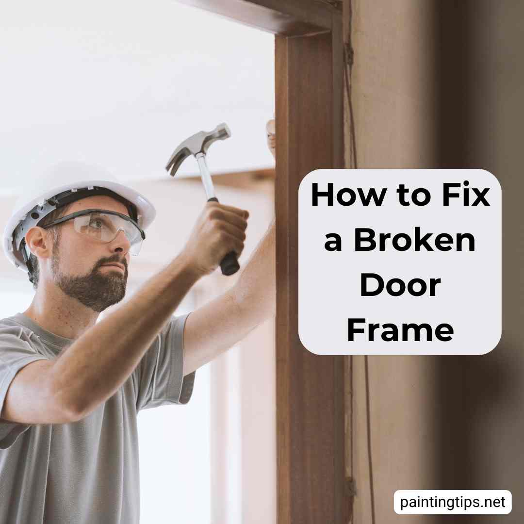 4 Ways to Fix a Broken Door Frame - Painting Tips