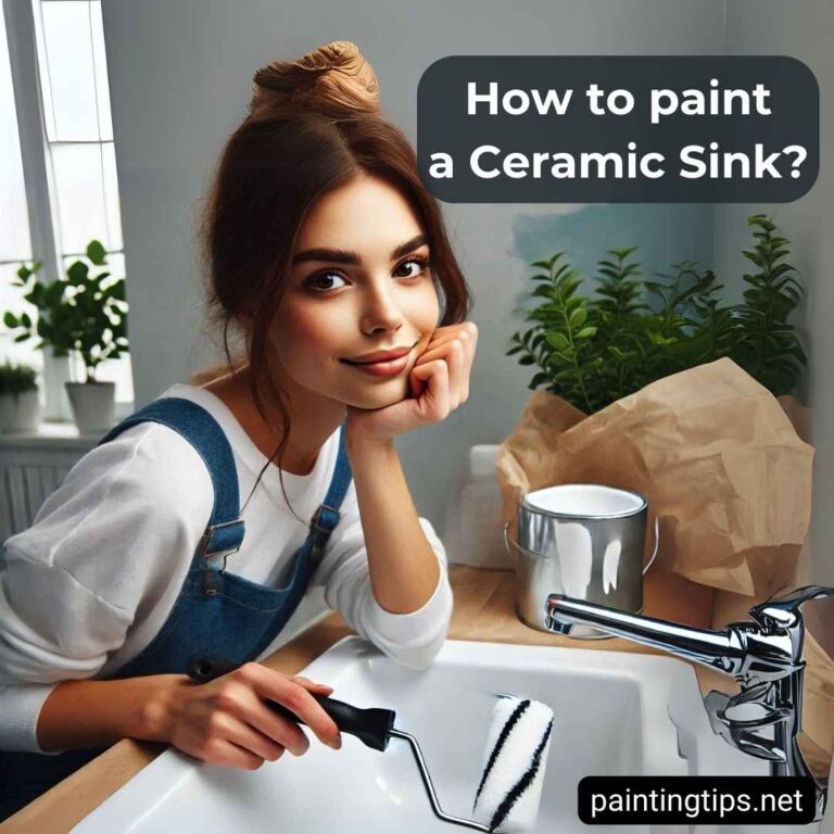 How to Paint a Ceramic Bathroom Sink - Painting Tips