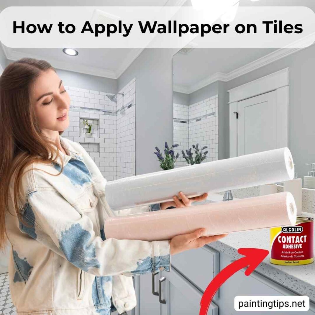 Can You Put Wallpaper Over Tile? Top Adhesives - Painting Tips