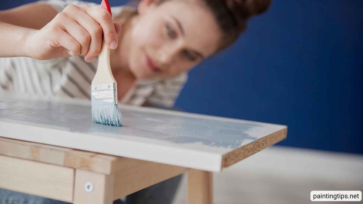 How to Paint Raw and Laminated Particle Board Furniture - Painting Tips